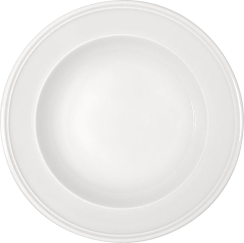 White Deep Plate With Rim 6.3" dia. x 1.5" 4.4 oz Come4Table by Bausch ...
