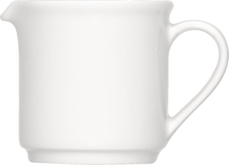 White Creamer With Handle 4.1" dia. x 2.9" 5.1 oz Maitre by Bauscher ...